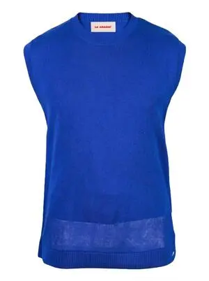 LA GRANNI Knit Vest - Blue
