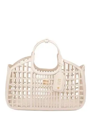 Miu Miu Leather Basket Bag - Multicolor