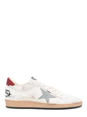GOLDEN GOOSE Ball Star Leather Sneakers - Red
