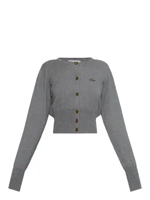VIVIENNE WESTWOOD Bea' Cropped Cardigan - Grey