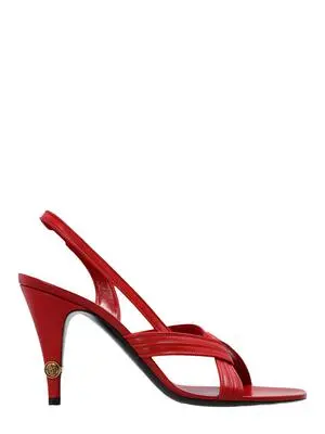 Versace Stiletto Heeled Sandals - Red