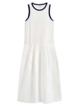 Cos Paneled Sleeveless Midi Dress - Navy
