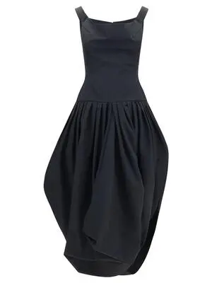 Magda Butrym Off-the-shoulder Midi Dress - Black