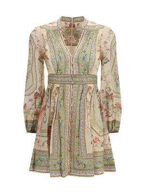 Zimmermann Roselight Mini Dress - Multicolor
