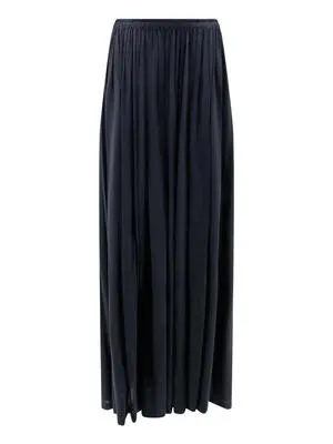 Max Mara Pleated Jersey Long Skirt - Multicolor