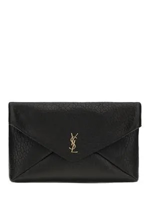 Saint Laurent Cassandre Clutch Bag - Black