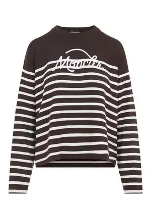 Moncler Striped Logo Knit Sweater - Multicolor