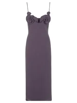 Magda Butrym Spaghetti Strap Maxi Dress - Black