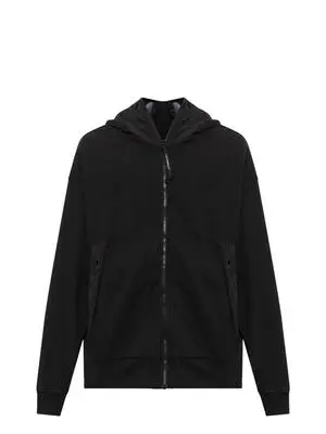 C.P. COMPANY Goggle Detail Zip-up Sweatshirt - Black