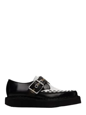 VIVIENNE WESTWOOD X George Cox Collaboration Pointed Toe Monk Strap Shoes - Black
