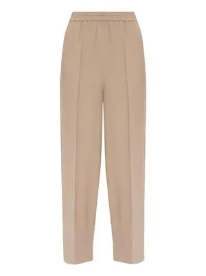 Fabiana Filippi Elastic Waist Wide-leg Trousers - Beige