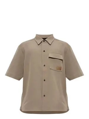 Amiri Boxy Short Sleeve Shirt - Beige