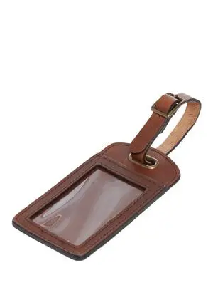 KORCHMAR Korchmar Full-Grain Leather Luggage Tag Espresso