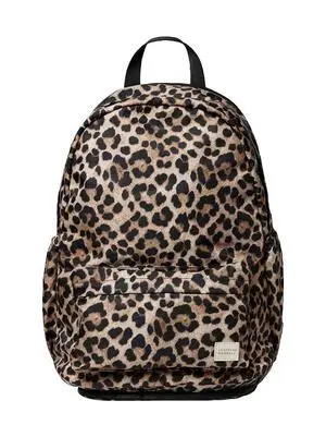 LOEFFLER RANDALL Stevie Leopard Print Nylon Backpack - Brushed Leopard