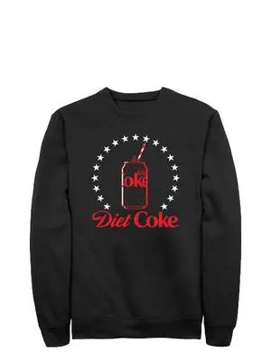 COCA COLA Diet Coke Stars Stamp Crewneck Sweatshirt - Black