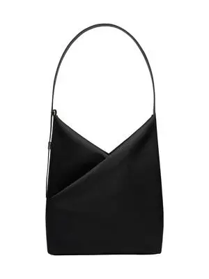 LUX AND NYX Origami Hobo Bag With Detachable Laptop Sleeve - Black