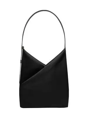 LUX AND NYX Origami Hobo Bag With Detachable Laptop Sleeve - Black