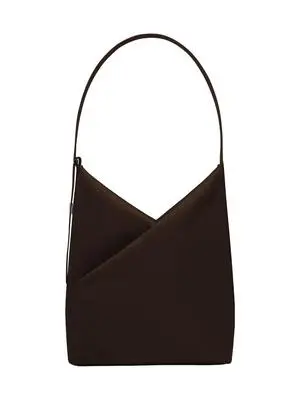 LUX AND NYX Origami Hobo Bag With Detachable Laptop Sleeve - Espresso