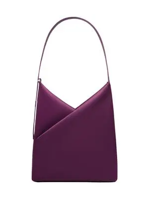 LUX AND NYX Origami Hobo Bag With Detachable Laptop Sleeve - Wine