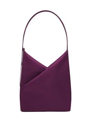 LUX AND NYX Origami Hobo Bag With Detachable Laptop Sleeve - Wine