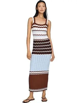 English Factory Crochet Midi Dress - Multi