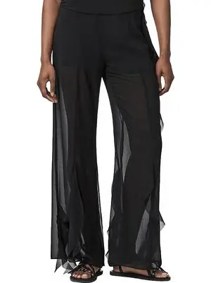 ALLSAINTS Minna Ruffled Trousers - Black