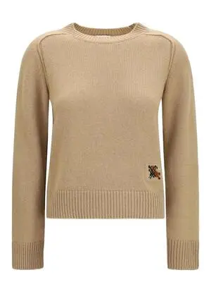 Burberry Janelle Wool Crewneck Sweater - Multicolor