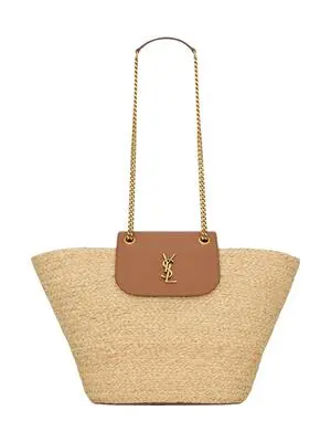 Saint Laurent Manon Raffia Bag - Multicolor