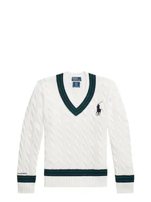 Polo Ralph Lauren Cotton Knit V-neck Sweater - Deckwash