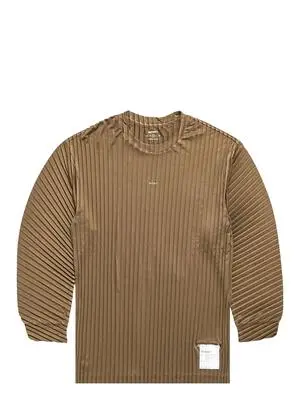 Satisfy Auralite Pleated Long T-shirts - Olive