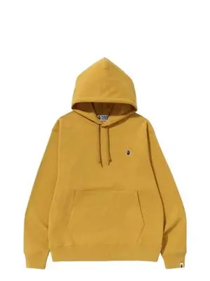 A BATHING APE Ape Head One Point Relaxed Fit Pullover Hoodie - Yellow