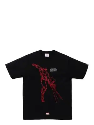 A BATHING APE X Marvel Iron T-shirt - Black