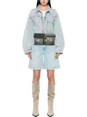 Gucci Gg Crystal Belt Bag - Grey