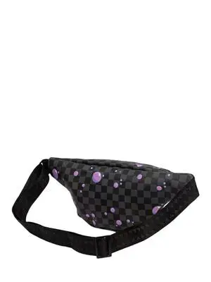 SPRAYGROUND Check Pattern Shark Mouth Belt Bag - Black