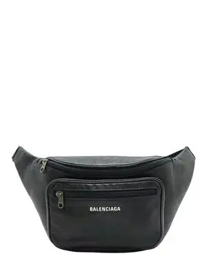 Balenciaga Leather Explorer Belt Bag - Black