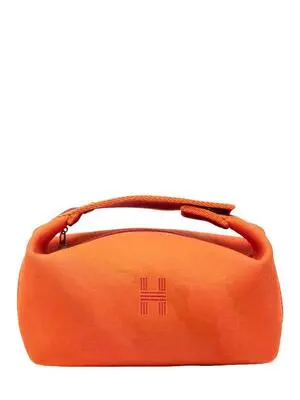 Hermès Toile Bride A Brac Case Vanity Bag - Orange