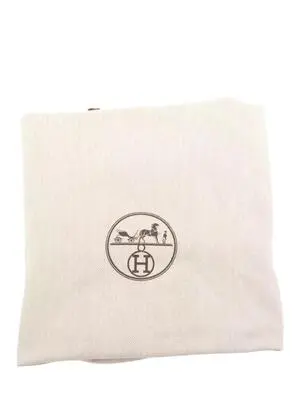Hermès Clemence Shearling Aviator Tote Bag - Brown