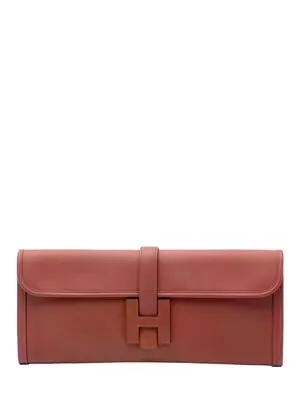Hermès Epsom Jige Elan 35 Clutch Bag - Red