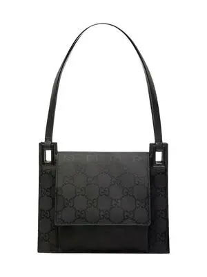 Gucci Gg Nylon Shoulder Bag - Black