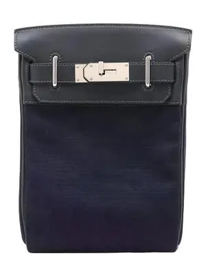 Hermès Bivouac Canvas And Swift Leather Kelly Hac A Dos Pm Backpack - Blue