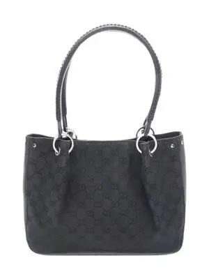Gucci Gg Canvas Tote Bag - Black