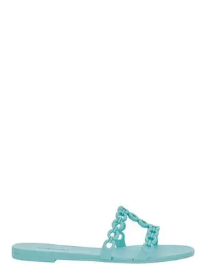 AQUAZZURA Infinity Chain Jelly Flat Sandals - Multicolor