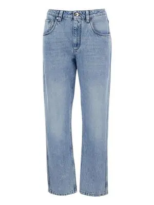 Brunello Cucinelli Straight Leg Jeans - Multicolor