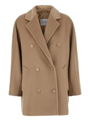 MAX MARA MAX MARA Rebus Short Double-Breasted Wool And Cashmere Coat