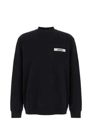 Jacquemus Crewneck Sweatshirt With Logo Patch - Multicolor