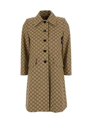 Gucci Gg Canvas Coat - Multicolor