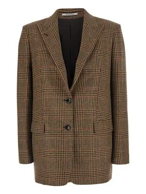 Tagliatore Berta Check Blazer In Wool - Multicolor