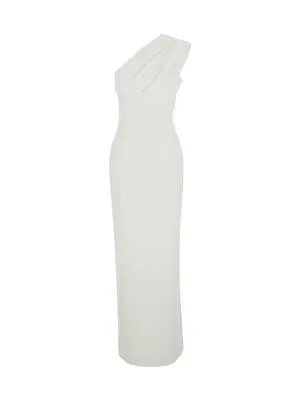 Solace London Gracie One-shoulder Draped Dress - Multicolor
