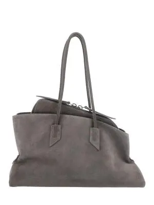 Attico La Passeggiata Suede Shoulder Bag - Multicolor