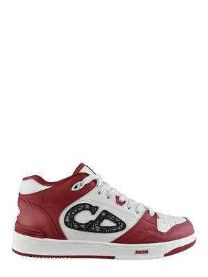 Dior B57 Mid-top Sneakers In Calfskin - Red